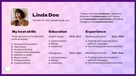 Pop Music Artist Portfolio | Google Slides & PPT