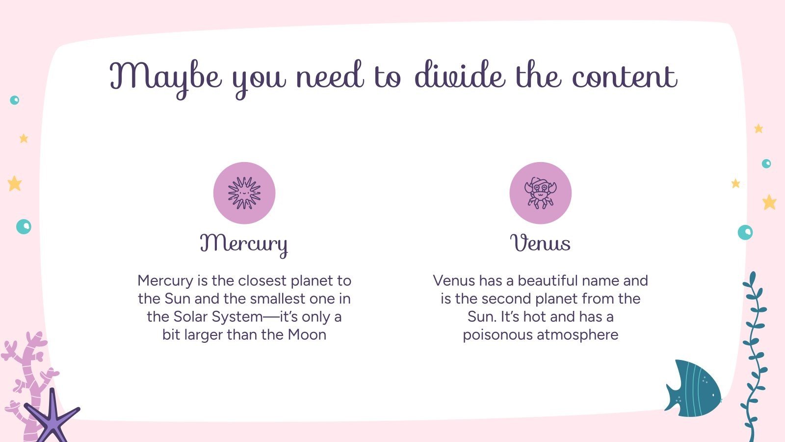 Cute Mermaid Theme | Google Slides & PowerPoint template