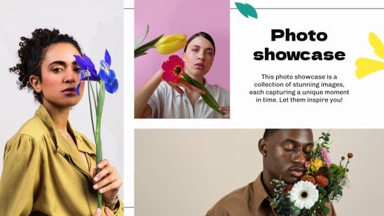 Abstract Botanical Pattern Portfolio | Google Slides & PPT