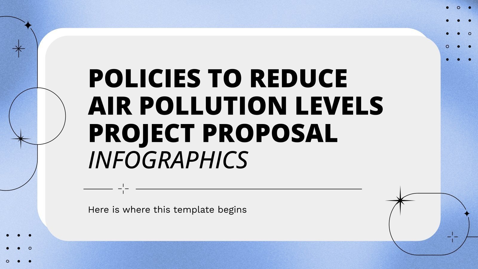 Policies to Reduce Air Pollution Levels Project Infographics