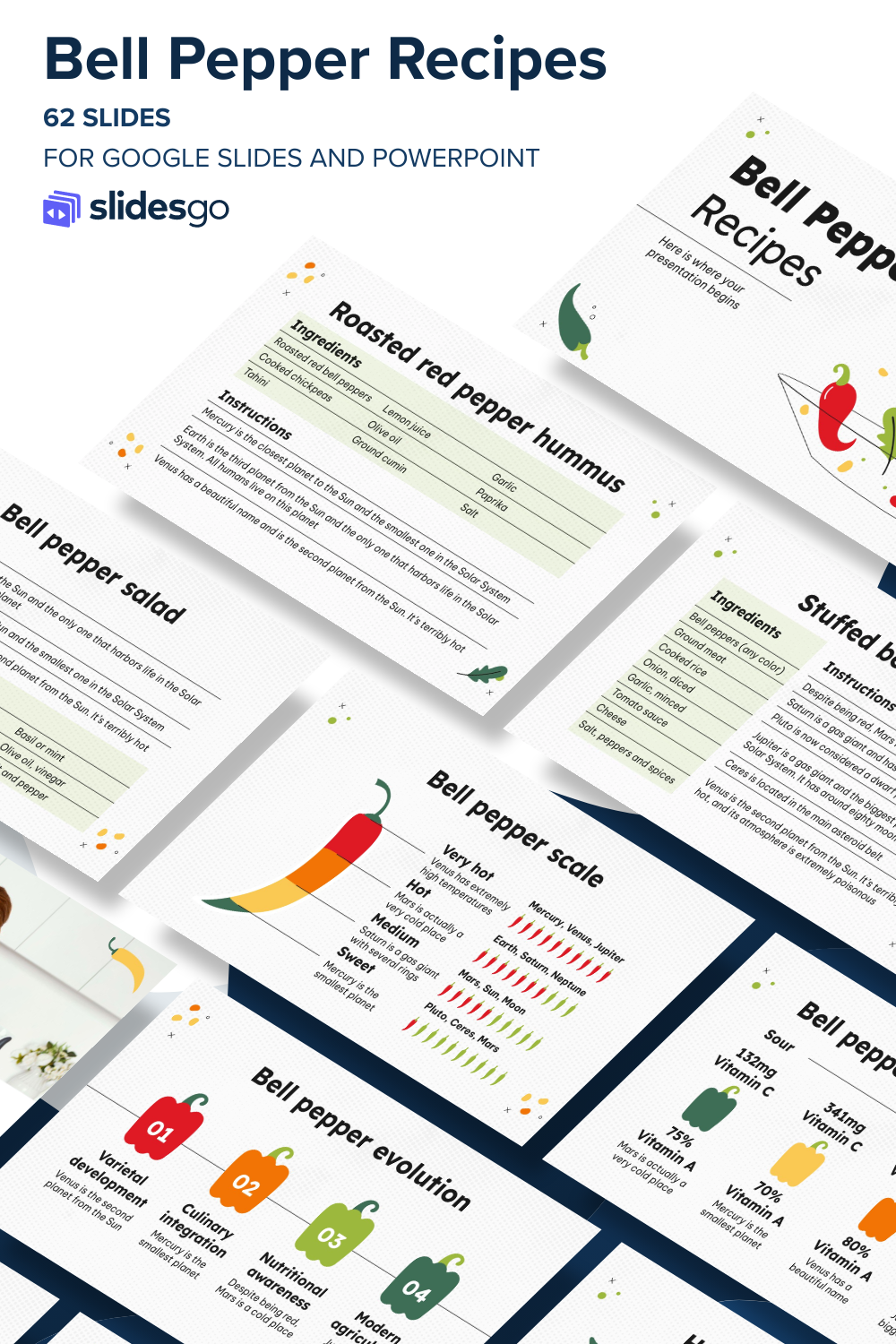 Bell Pepper Recipes | Google Slides & PowerPoint