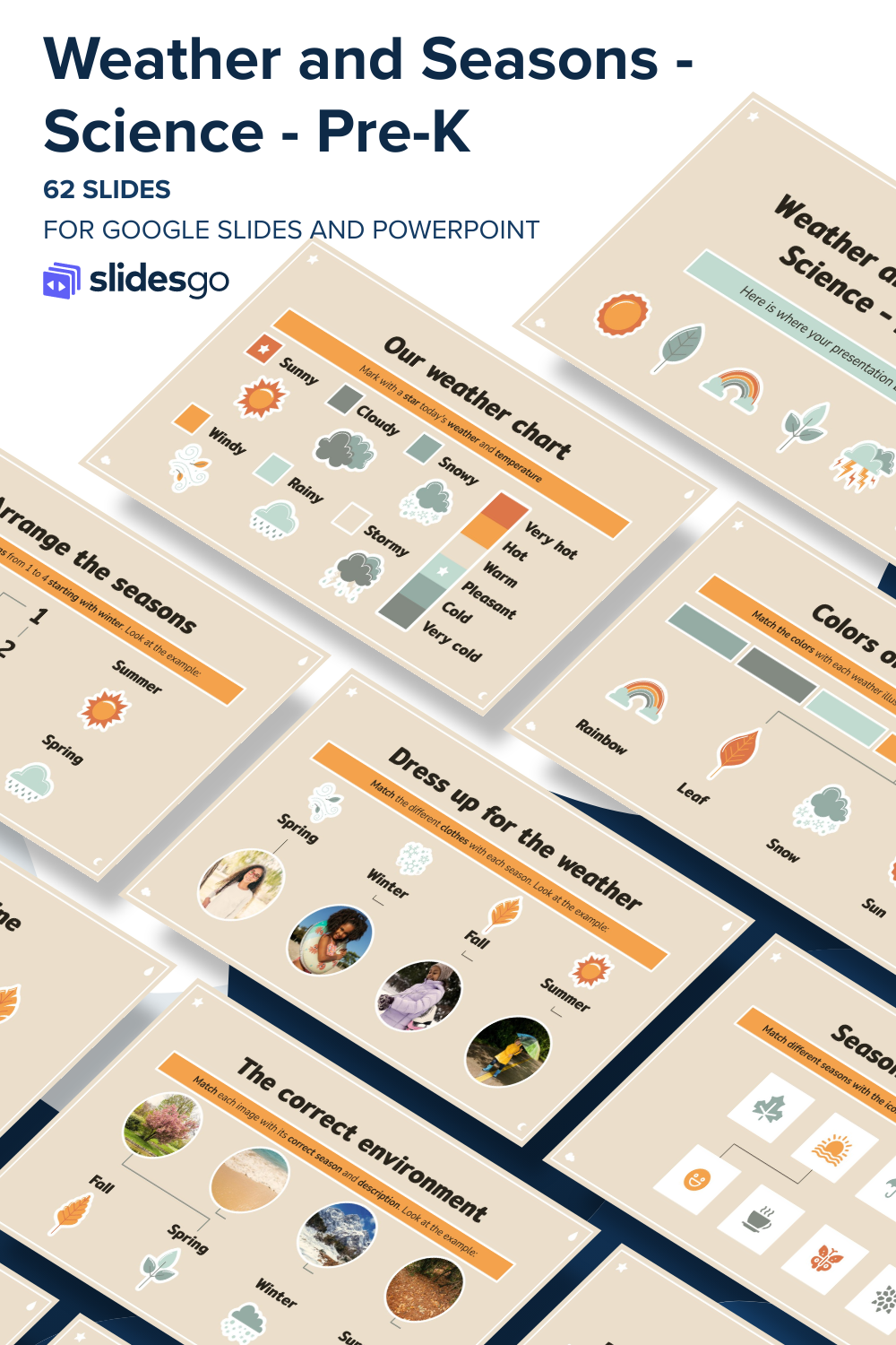 Weather and Seasons - Science - Pre-K | Google Slides & PPT