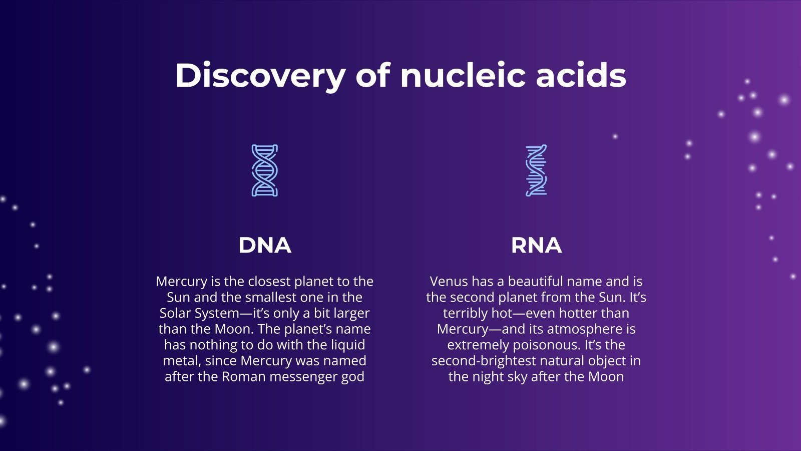 DNA and RNA as Pillars of Molecular Genetics