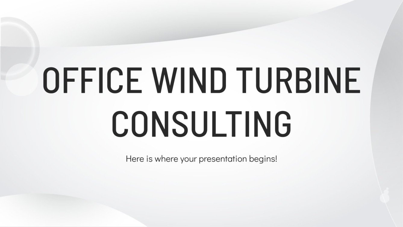 Office Wind Turbine Consulting | Google Slides & PowerPoint