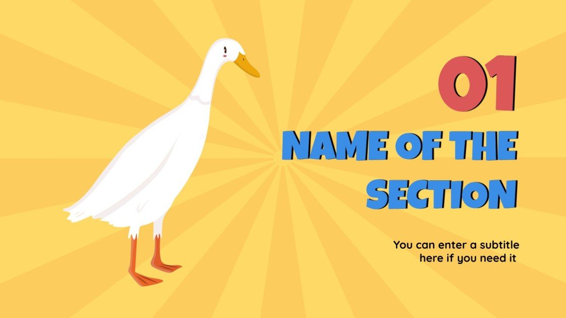 Funny Duck Day | Google Slides & PowerPoint template