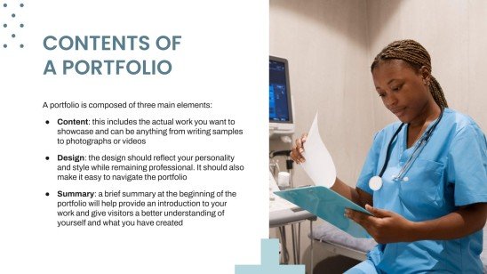 Nursing Portfolio | Google Slides & PowerPoint template