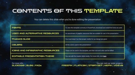 Galactic Neon Theme | Google Slides & PPT