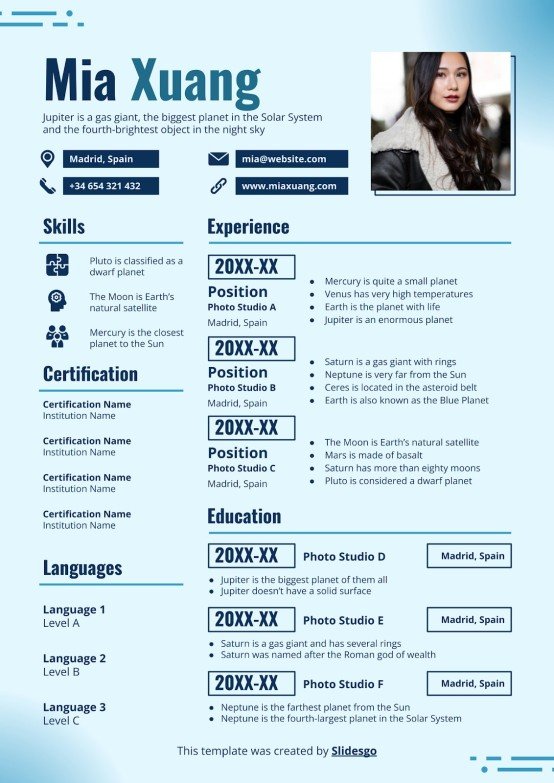 Computer Scientist CV | Google Slides & PowerPoint