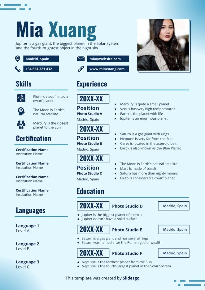 Computer Scientist CV | Google Slides & PowerPoint