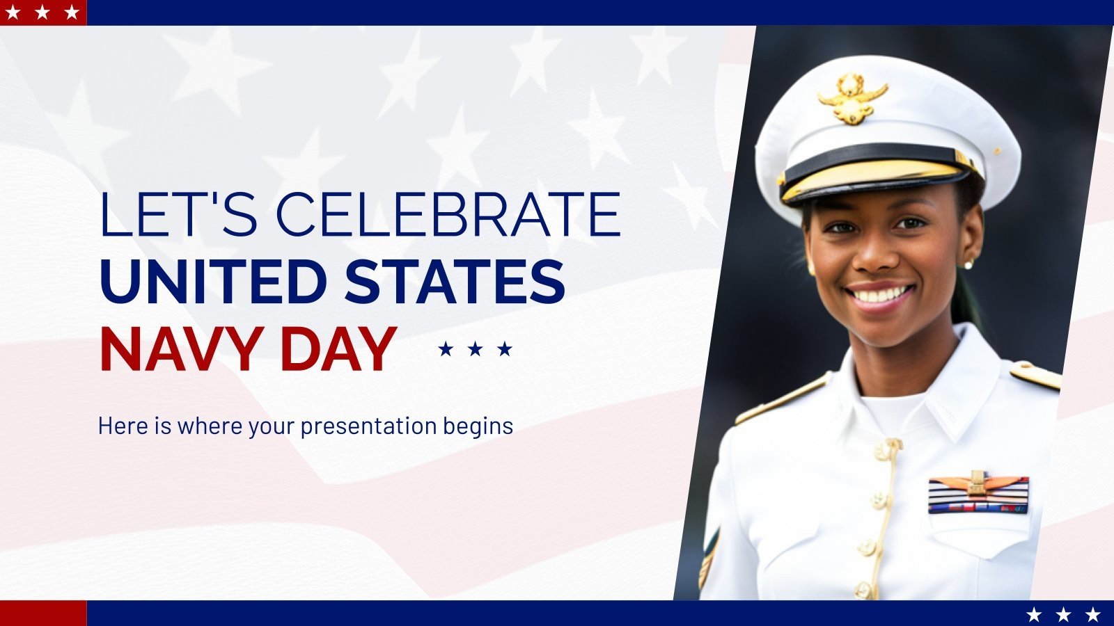 Let's Celebrate United States Navy Day | Google Slides & PPT