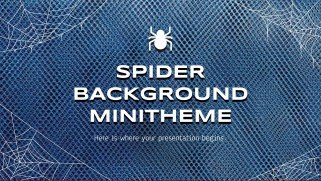 Spider Background Minitheme | Google Slides & PowerPoint template