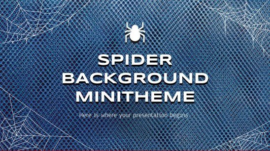 Spider Background Minitheme | Google Slides & PowerPoint template