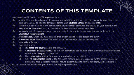 Spider Background Minitheme | Google Slides & PowerPoint template