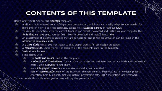 Spider Background Minitheme | Google Slides & PowerPoint template