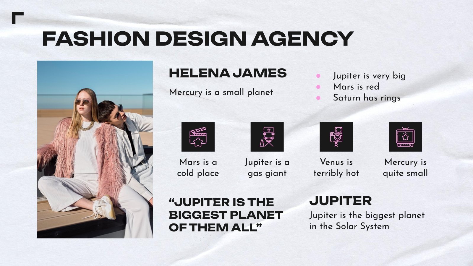 Fashion Design Agency Infographics | Google Slides & PPT