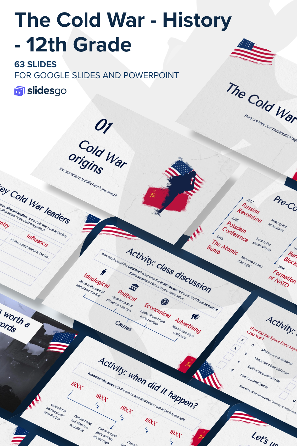 The Cold War - History - 12th Grade | Google Slides & PPT