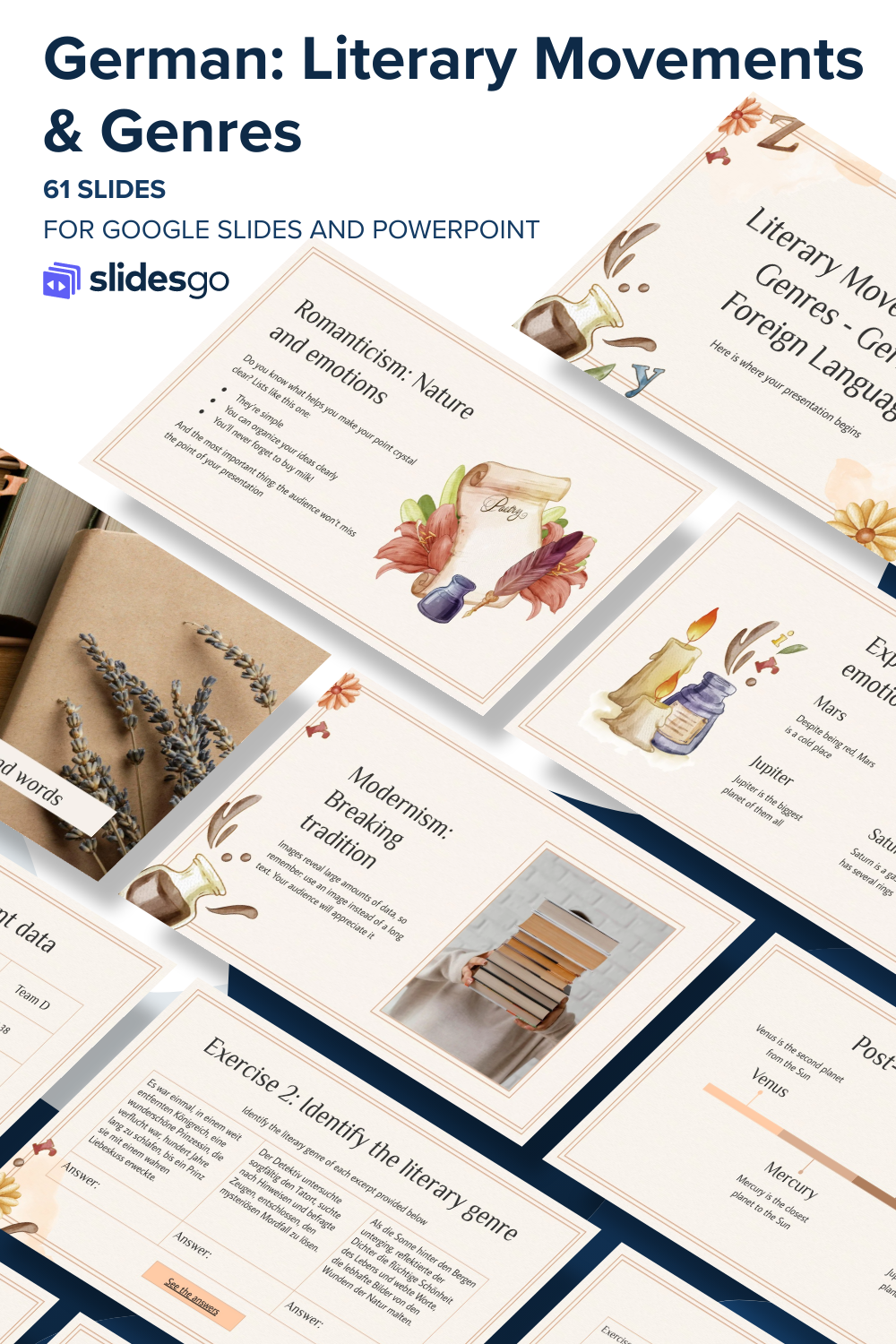 Literary Movements and Genres - German | Google Slides