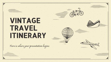 Google Slides & PowerPoint templates for travel guides