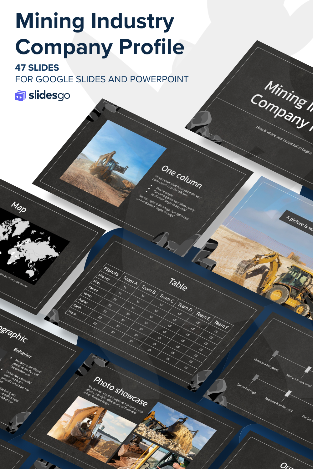 Mining Industry Company Profile | Google Slides and PPT