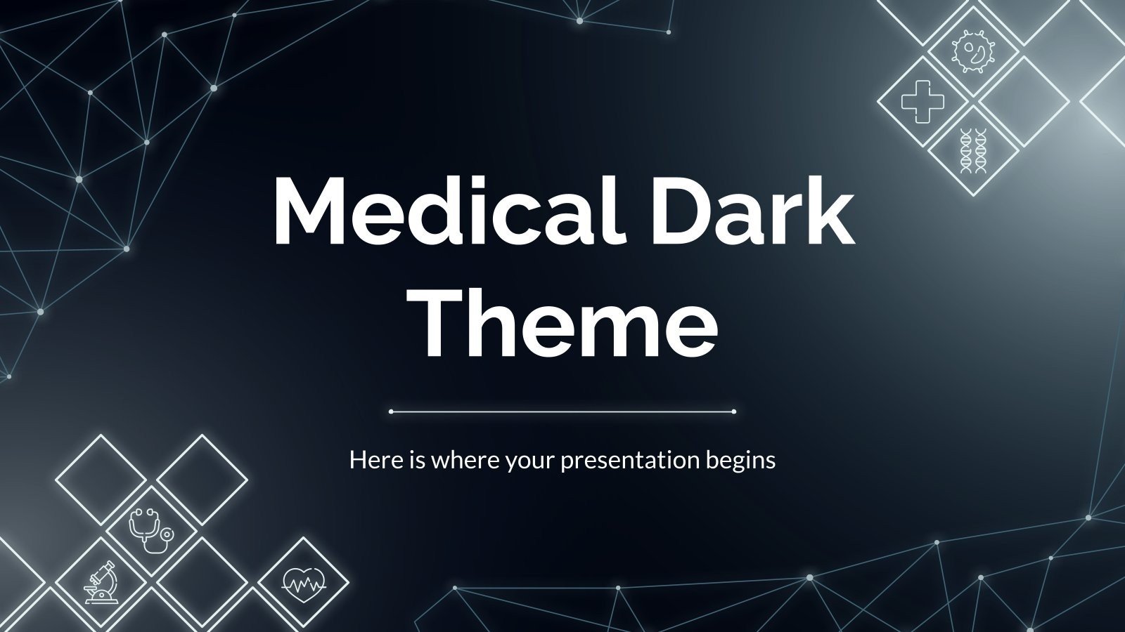 Medical Dark Theme | Google Slides and PowerPoint