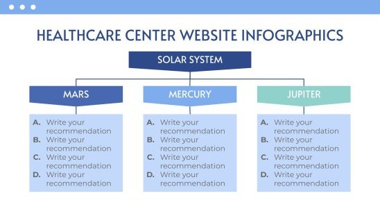 Healthcare Center Website Infographics | Google Slides & PPT