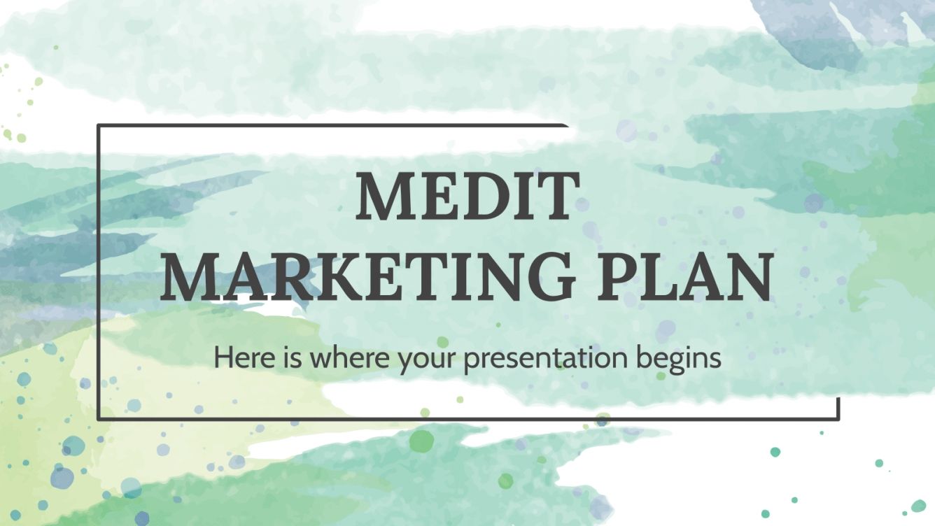 Plan de marketing Medit | Tema de Google Slides y PowerPoint