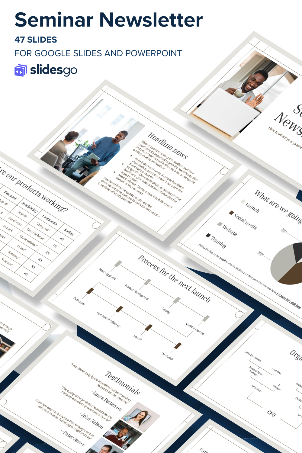 Seminar Newsletter | Google Slides & PPT