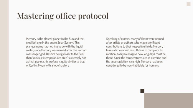 Office Etiquette and Protocol | Google Slides & PowerPoint
