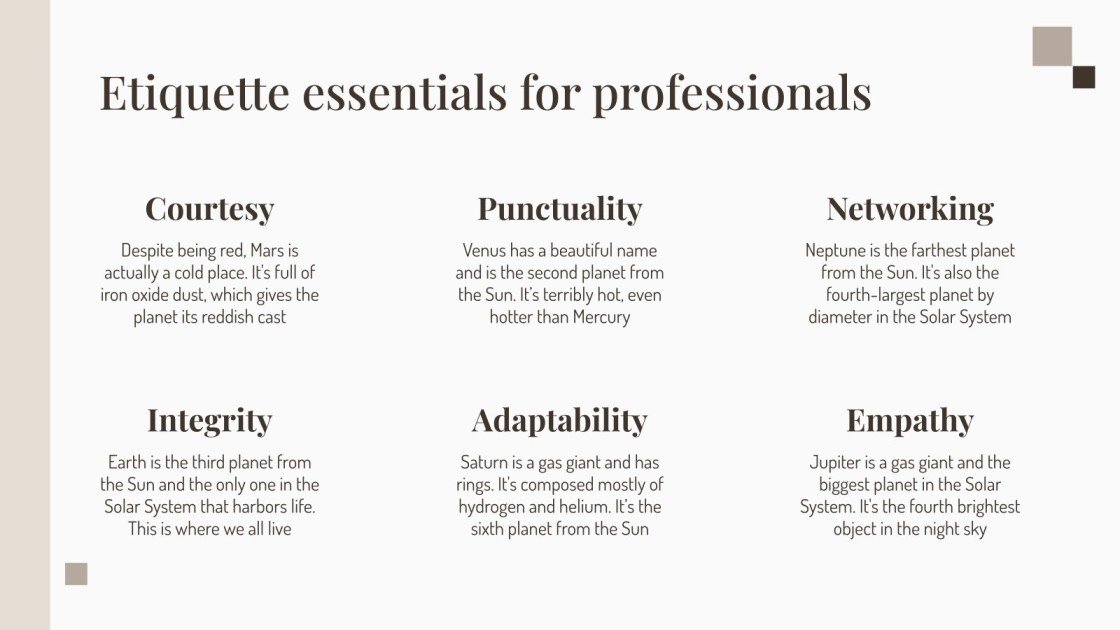 Office Etiquette and Protocol | Google Slides & PowerPoint