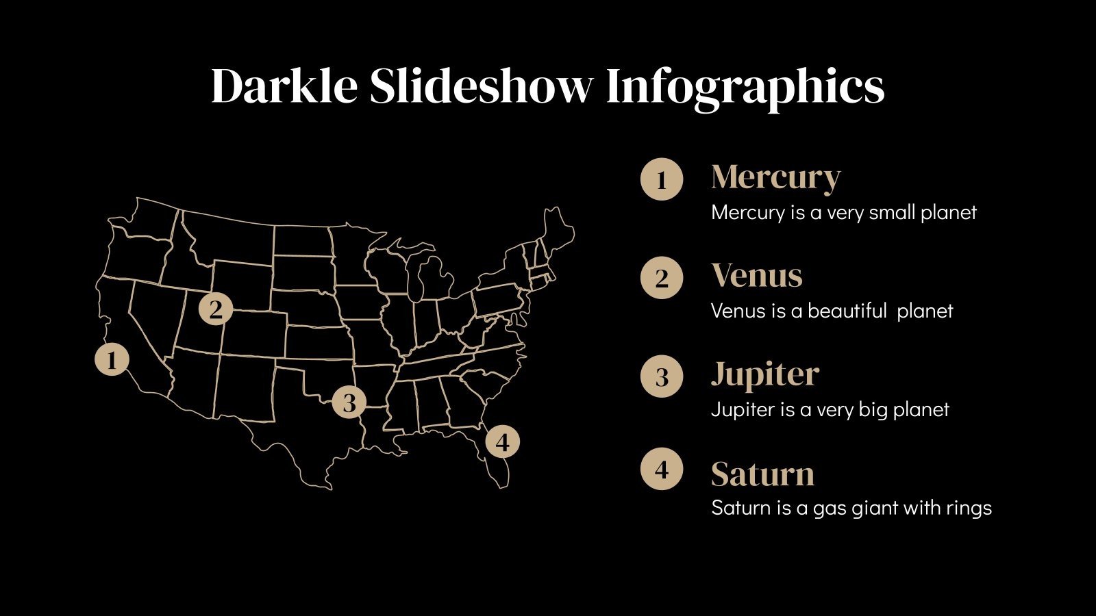 Darkle Slideshow Infographics | Google Slides and PowerPoint
