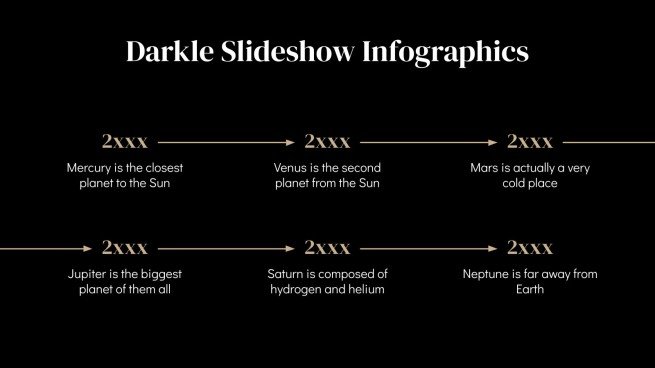 Darkle Slideshow Infographics | Google Slides and PowerPoint