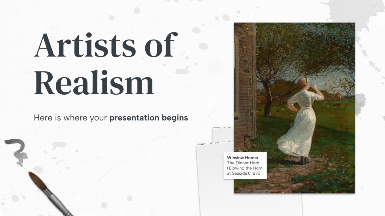 Artists of Realism | Google Slides & PowerPoint