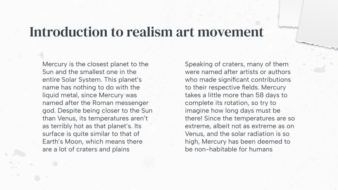 Artists of Realism | Google Slides & PowerPoint