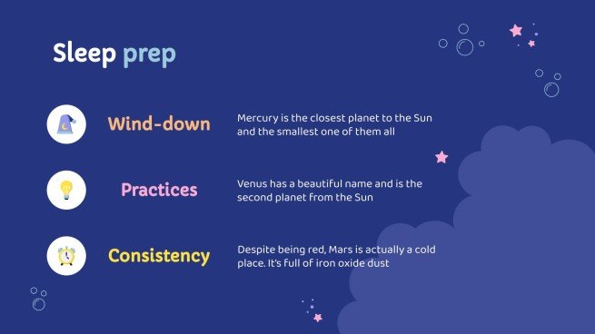 Sleep Hygiene Tips | Google Slides & PowerPoint