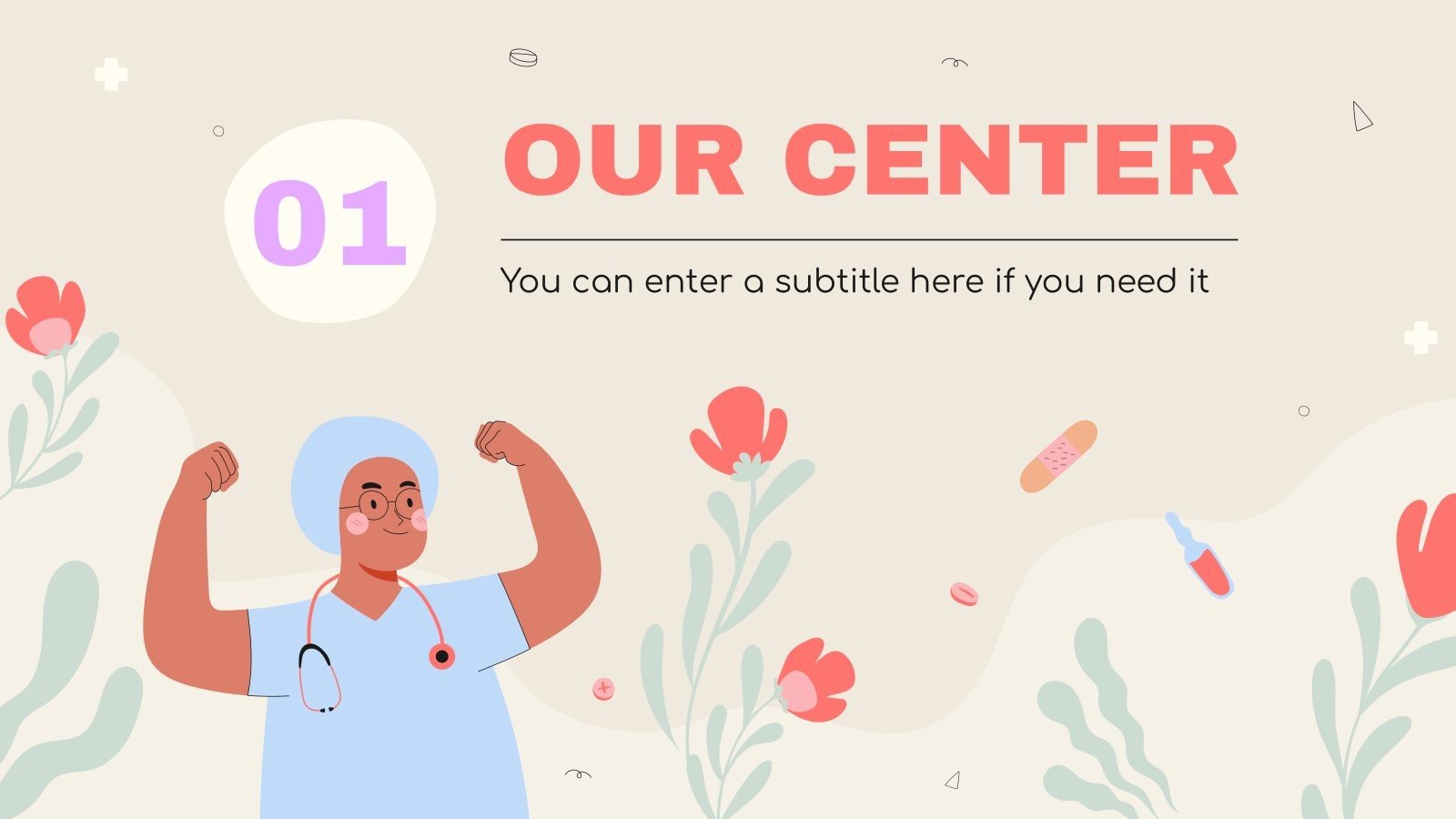 Cream & Pastel Palette Healthcare Center Characters