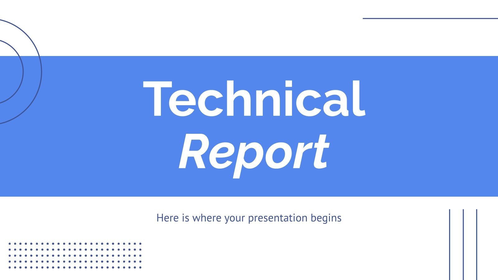 Technical Report Google Slides PowerPoint