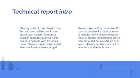 Technical Report | Google Slides & PowerPoint