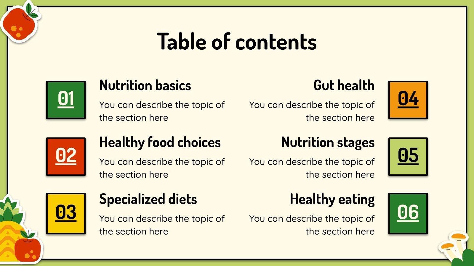 Nutrition and Making Healthy Food Choices - 6th Grade