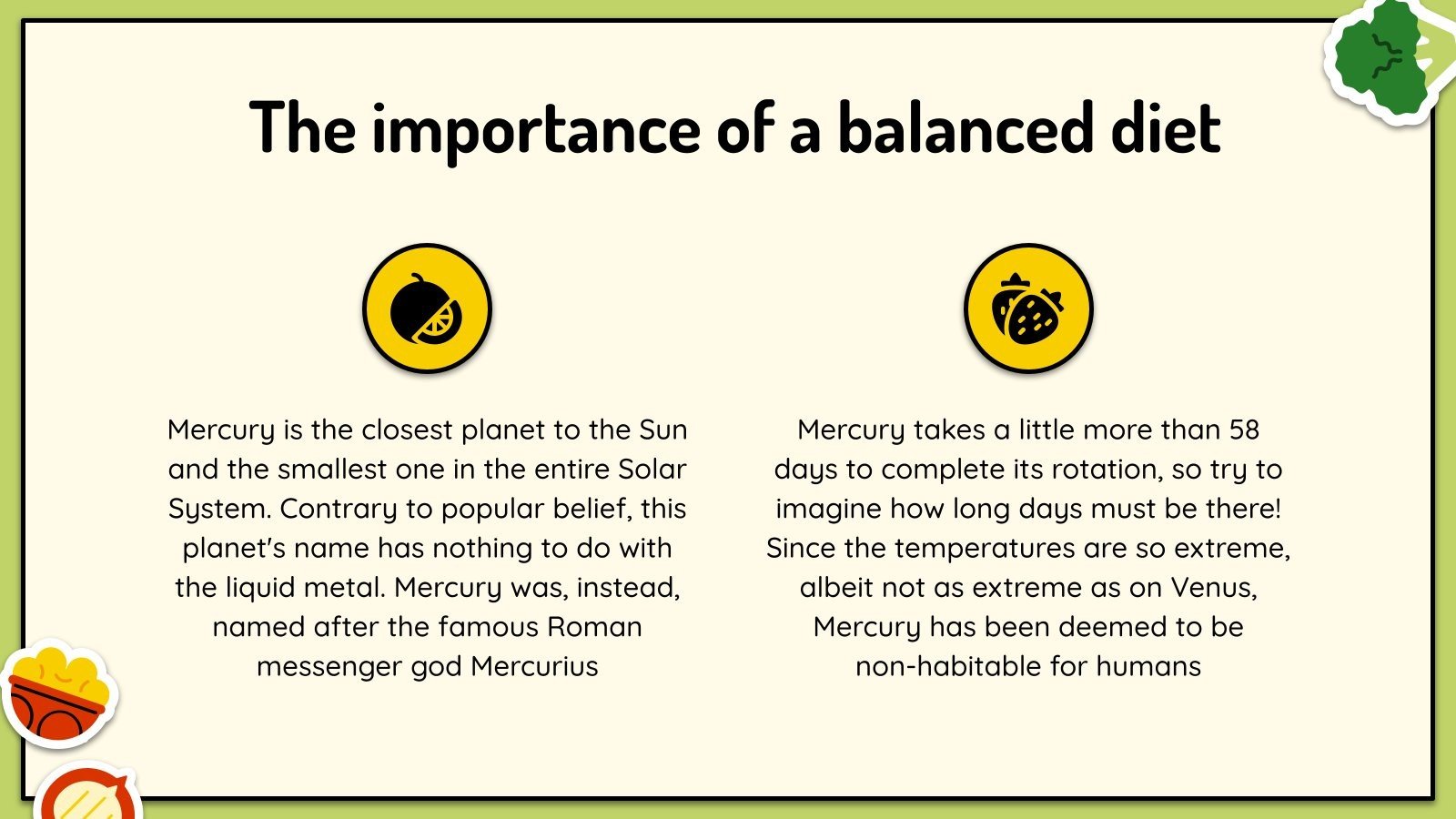 Nutrition and Making Healthy Food Choices - 6th Grade