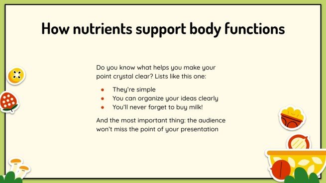 Nutrition and Making Healthy Food Choices - 6th Grade