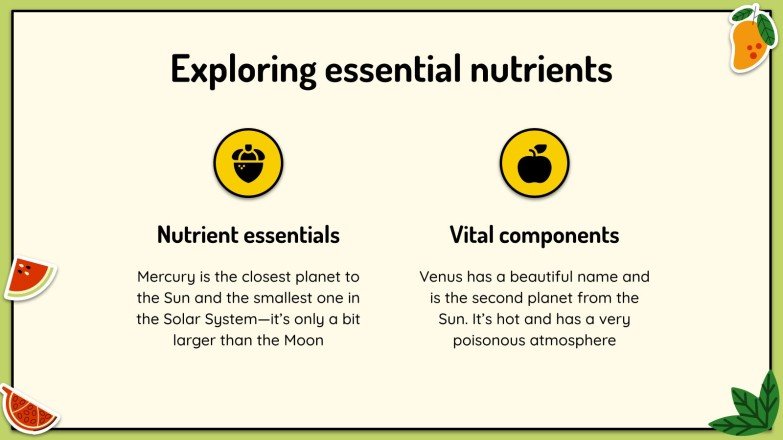 Nutrition and Making Healthy Food Choices - 6th Grade