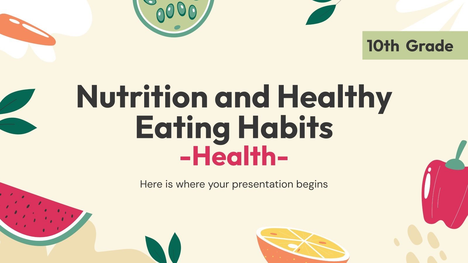 Kostenlose Google Slides & PPT Vorlagen zum Thema Ernährung