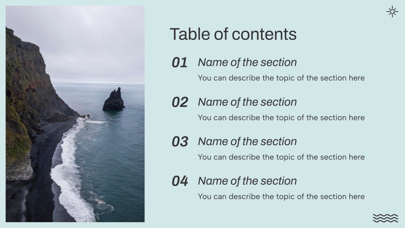 Coastal Landscape | Google Slides and PowerPoint