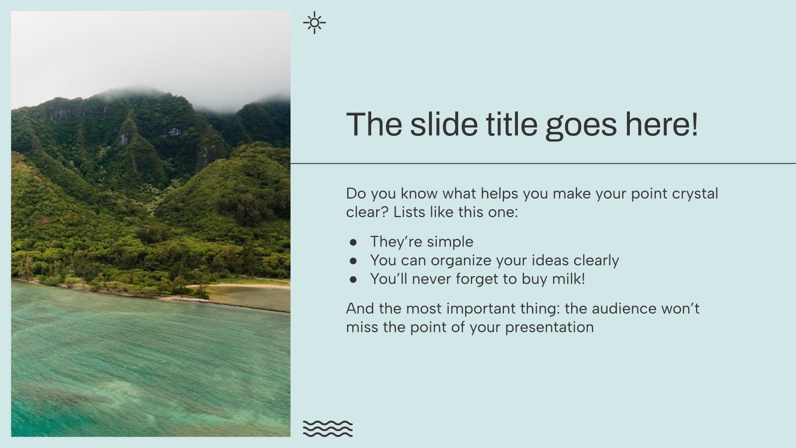 Coastal Landscape | Google Slides and PowerPoint