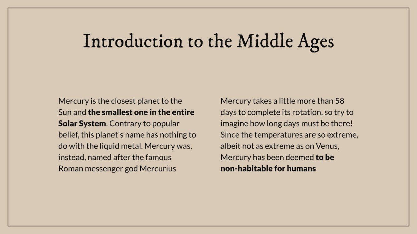 Middle Ages and Feudalism | Google Slides & PowerPoint
