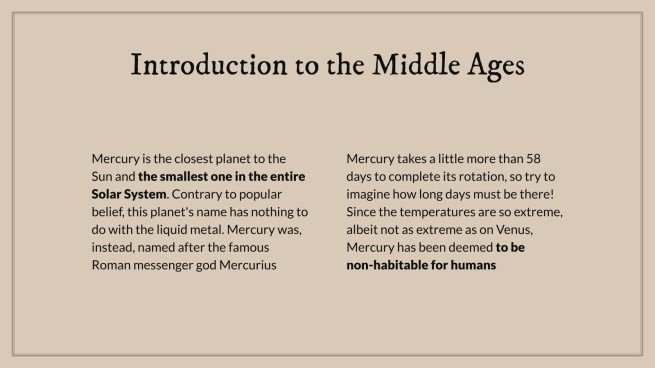 Middle Ages and Feudalism | Google Slides & PowerPoint