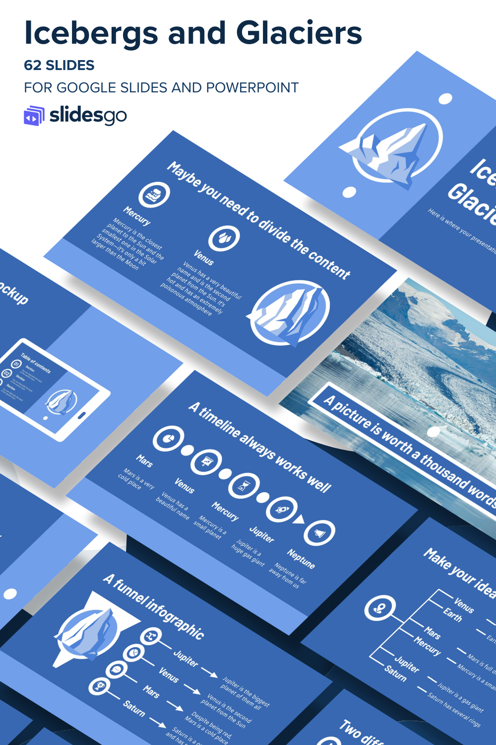 Icebergs and Glaciers | Google Slides & PowerPoint