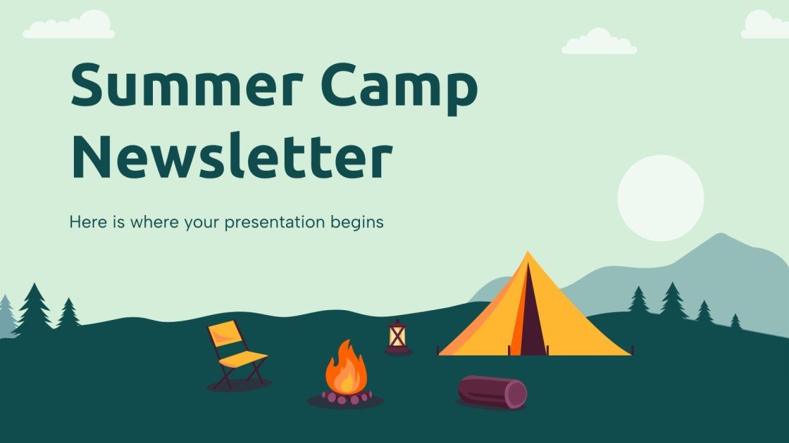 Free Google Slides & PPT templates about camping