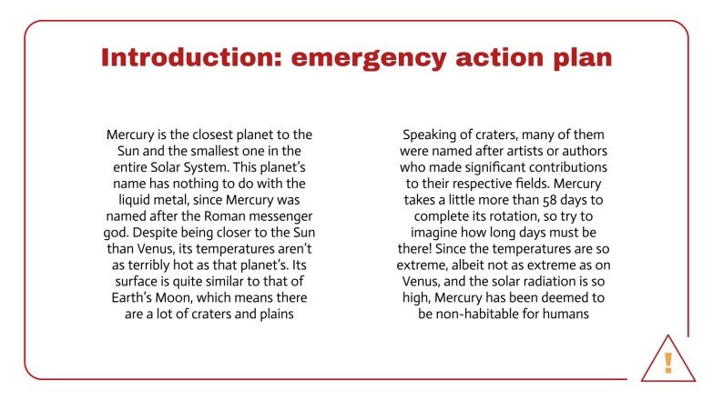 Urgent and Emergency Action Plan | Google Slides & PPT