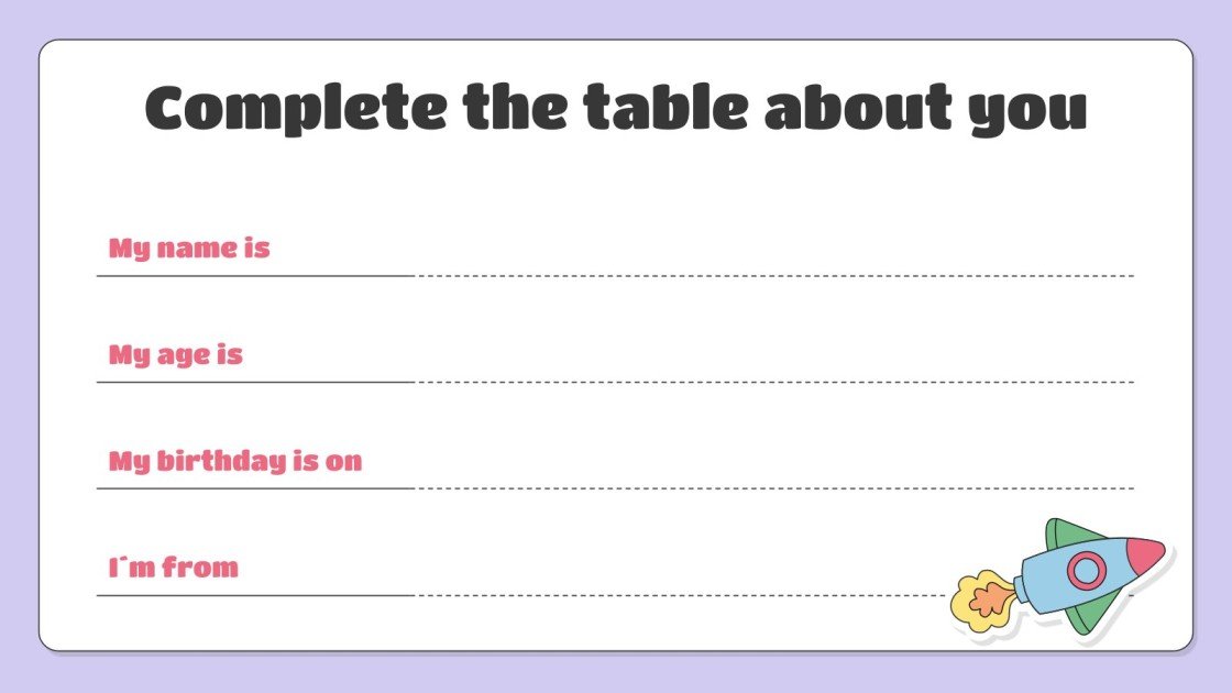 Introducing Myself for Pre-K | Google Slides & PowerPoint